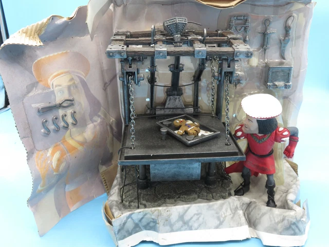 MCFARLANE TOYS SHREK Duloc Dungeon Playset Sound Dreamworks 2001 Action ...