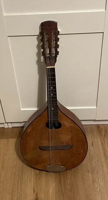 ALTE MANDOLINE DES Herstellers Hopf Sie muss Restauriert werden EUR 20 ...