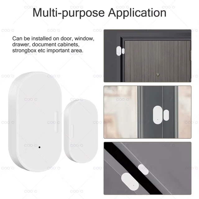 EWELINK ZIGBEE DOOR Sensor Wireless Magnetic Window Open Closed Alarm ...