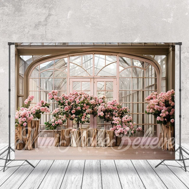 SPRING GREENHOUSE TRANSPARENT Architectural Backdrop $36.09 - PicClick AU