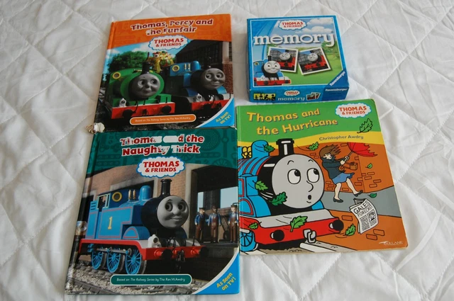 3 THOMAS & Friends Books + Memory Game by Ravensburger £1.99 - PicClick UK