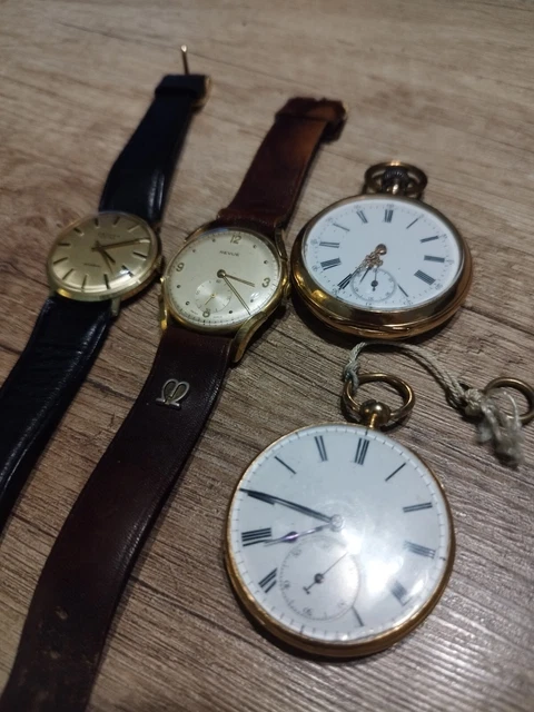 GOLD GOLDUHREN 2X750GOLD 2x585 Gold Armbanduhren Und Taschenuhren Kein ...