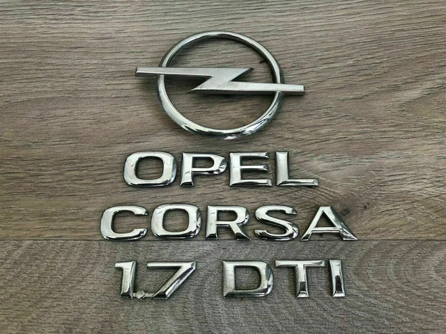 MONOGRAMMES INSIGNES LOGOS badges emblèmes sigles OPEL CORSA 1.7 DTI ...