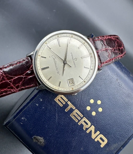 ICONIC 1960'S ETERNA-MATIC Centenaire 61 Automatic Watch Vintage ...