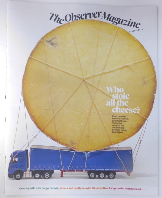 THE OBSERVER MAGAZINE supplement Sunday 13th April 2025 Luxury Food ...