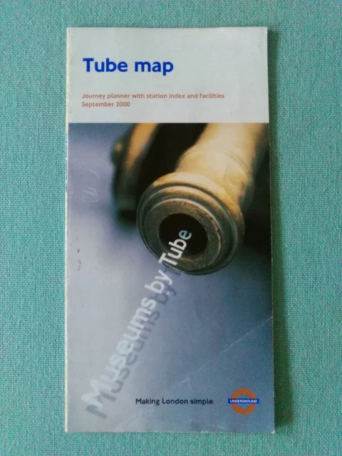 LONDON UNDERGROUND TUBE Map September 2000 £0.75 - PicClick UK