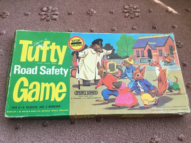 VINTAGE TUFTY ROAD Safety Game 1970’s .Complete..Spears games. Extra ...