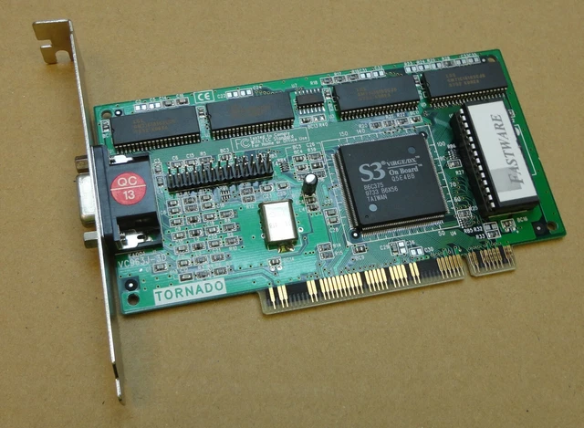 FASTWARE TORNADO VC963J-3D VGA PCI Graphics Card - Chipset: S3 ViRGE/DX ...