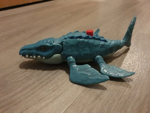 Jurassic World Imaginext Mosasaurus Biting Swimming Dinosaur Camp Cretaceous Toy £1050