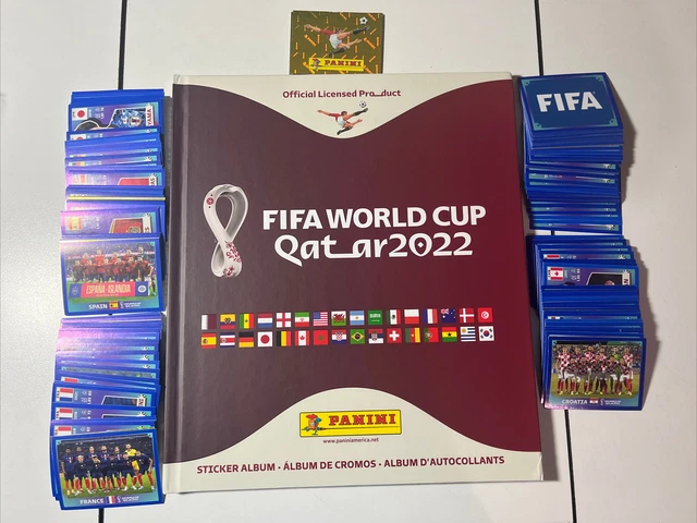 PANINI BOOK 2022 Fifa World Cup Qatar Album + Complete 670 Sticker Set ...