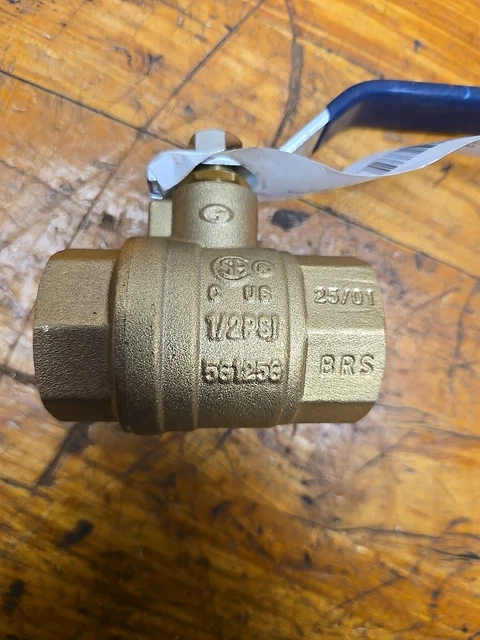 NIBCO TFP600A BRASS Ball Valve 1" NPT Thread End 150-SWP / 600-WOG ...