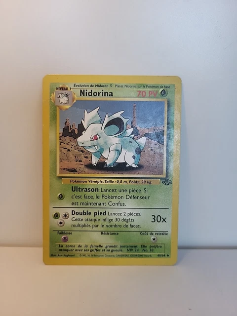B1 CARTE POKÉMON Nidorina 40/64 EUR 9,90 - PicClick FR