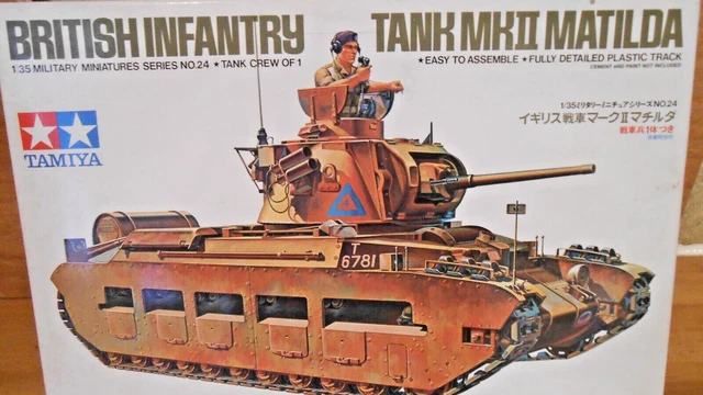TAMIYA BRITISH INFANTRY Mk11 " Matilda" Model Tank Kit 1.35 Scale £29. ...