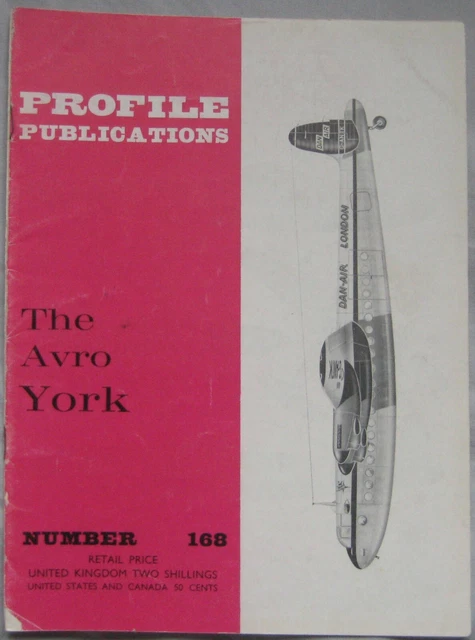 AIRCRAFT PROFILE PUBLICATIONS magazine Issue 168 The Avro York £5.99 ...