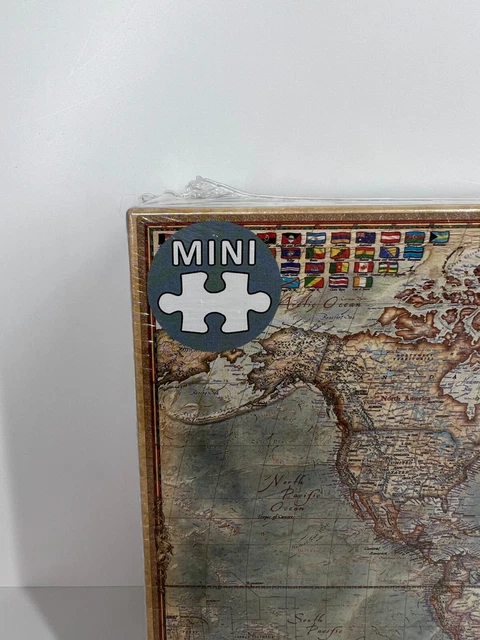 EDUCA WORLD MAP 1000 piece jigsaw puzzle miniature small pieces ages 14 ...