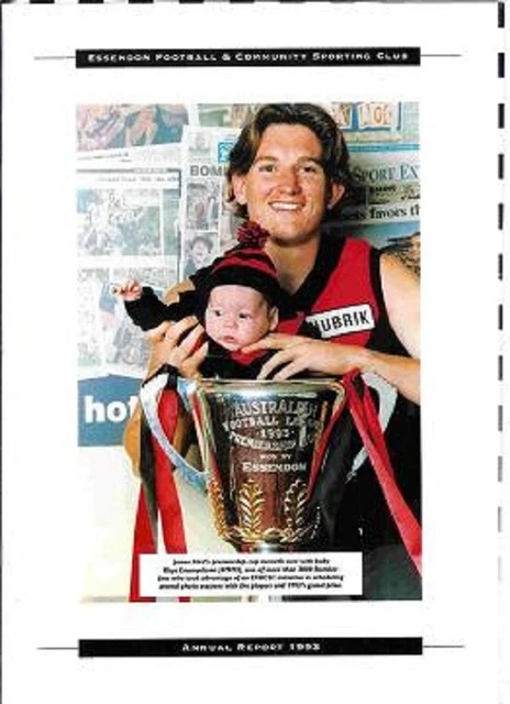 JAMES HIRD HBDJ Book Essendon Bombers Footy AFL & 2 Annual Club Reports ...
