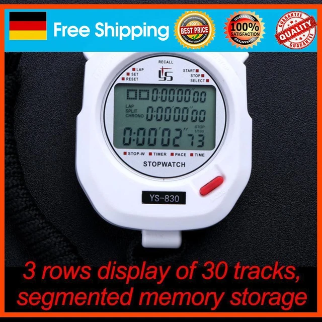 DIGITAL STOPWATCH, CHRONOGRAPH, Sports Timer, Stopwatch (White?/30 ...