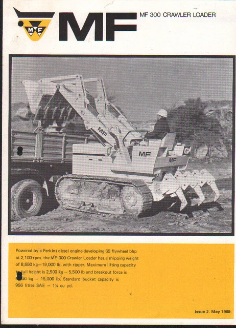 MASSEY FERGUSON &MF 300" Crawler Tractor Loader Brochure Leaflet £4.00 - PicClick UK