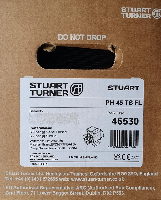 STUART TURNER TOP Suction Stainless Steel Pump PH 45 TS FL £120.00 ...