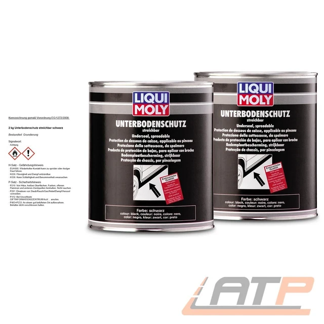 LIQUI MOLY 2X 2 kg UNTERBODENSCHUTZ STREICHBAR SCHWARZ ...
