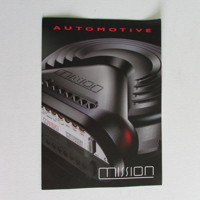 MISSION AUTOMOTIVE HI-FI Brochure (Amplifier/Mid Bass Drivers/Tweeter ...