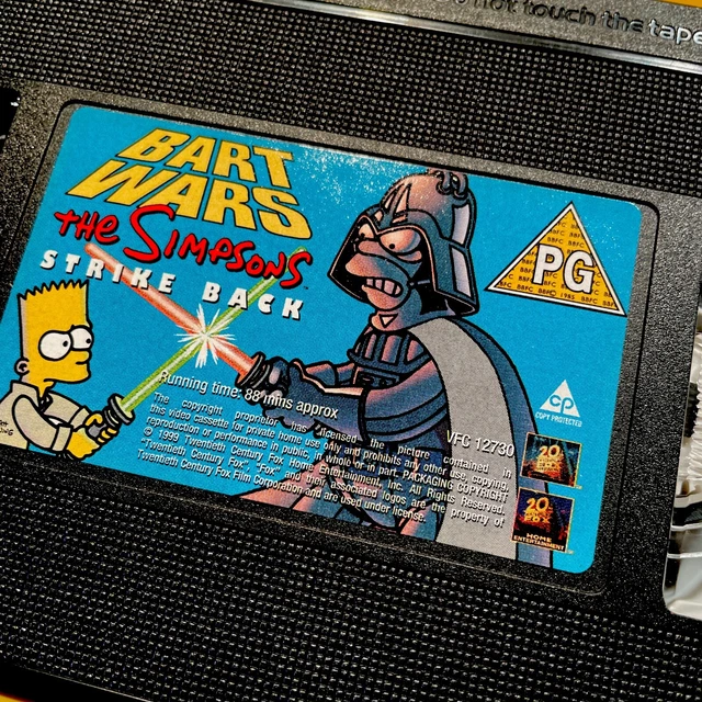 THE SIMPSON BART Wars Strike Back 4 Episodes Vhs Video Tape Retro Rare ...