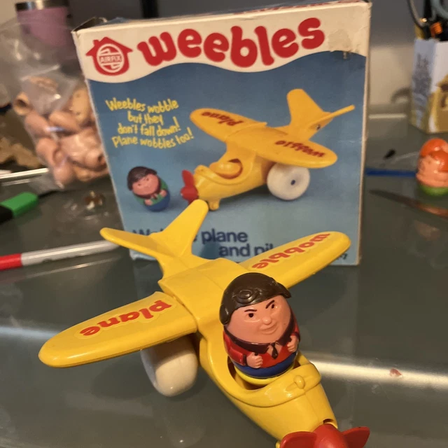 & VERY RARE " Vintage 1970'S Airfix Wobble Plane And Pilot Weeble Boxed ...