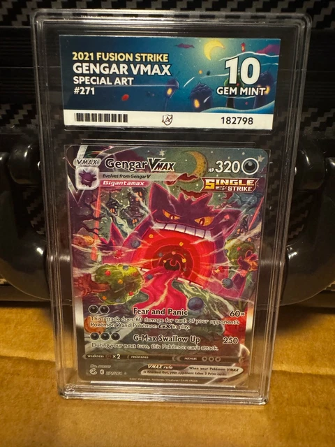 POKEMON - FUSION Strike - Gengar VMAX 271/264 - ACE 10 £580.00 - PicClick UK