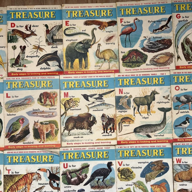 TREASURE MAGAZINE 1966 Vintage Childrens Comic Collection A-Z £25.00 ...