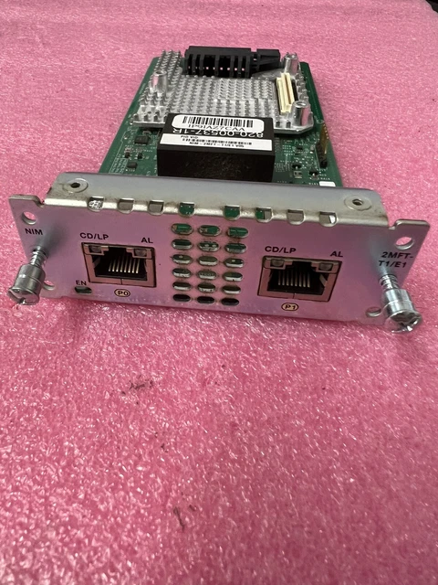 CISCO NIM-2MFT-T1/E1 1-Port Voice/WAN Interface Card NIM $19.99 - PicClick