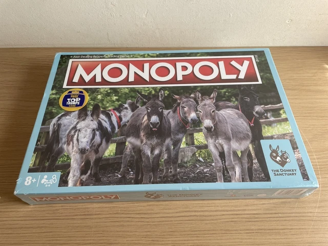 THE DONKEY SANCTUARY Limited Edition Monopoly Board Game Rare ...