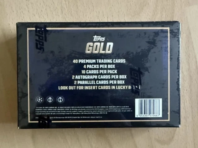TOPPS UEFA CLUB Competitions UCC Gold 2025/26 Football Hobby Box New ...