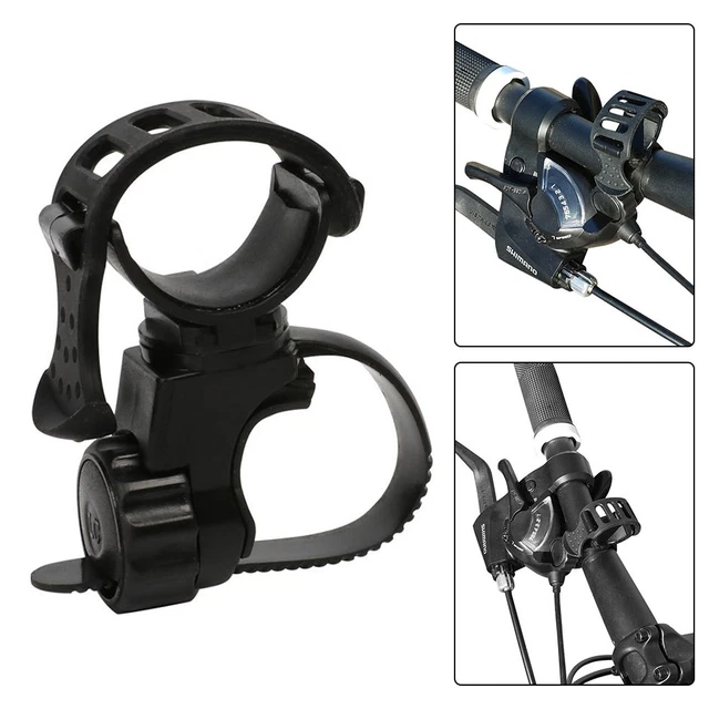 BICYCLE HEADLIGHT MOUNT 360 Rotation Flashlight Mount Secure Attachment ...