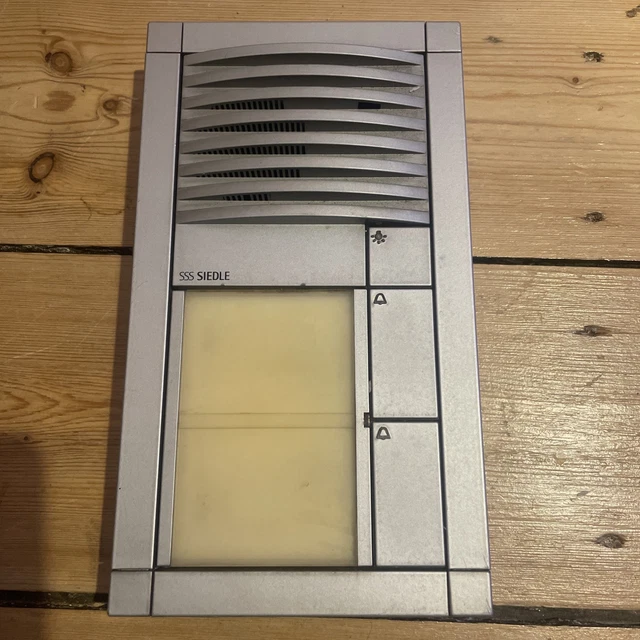 SSS SIEDLE MODUL Sprechanlage silber Klingel Ungeprüft EUR 89,00 ...