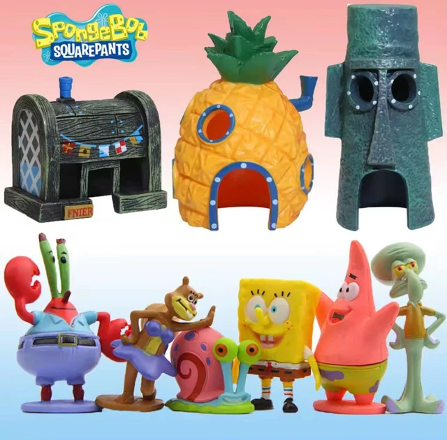 SPONGEBOB SCHWAMMKOPF FIGUREN Set Action Spielzeug Patrick Mr. Krabs ...