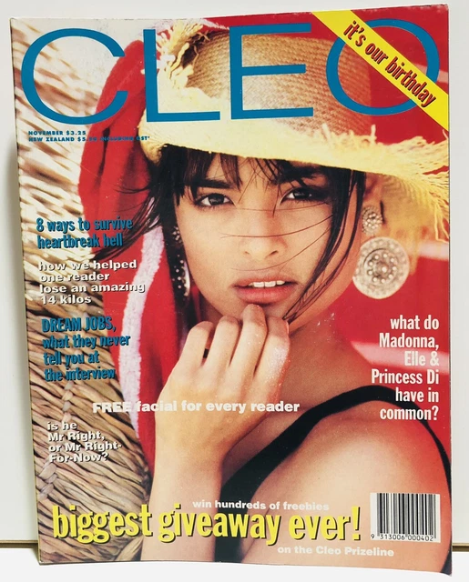 CLEO MAGAZINE NOVEMBER 1990 Rare Collectors Retro 90s Women's Fashion ...