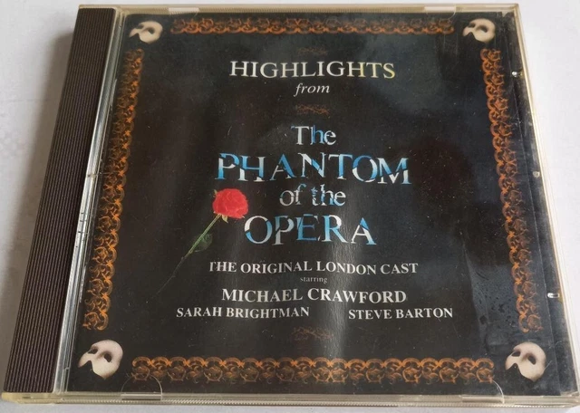 HIGHLIGHTS FROM THE Phantom of the Opera-Original London Cast, CD Album ...