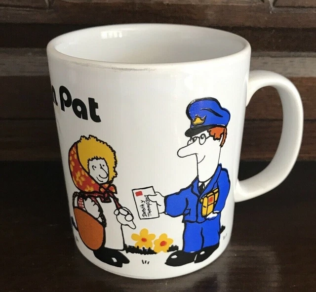 VINTAGE POSTMAN PAT Mug - Coloroll - Woodland Animations Limited 1988 £ ...