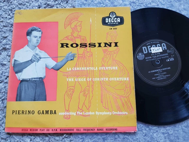 PIERINO GAMBA - Rossini La Cenerentola Overture UK 10'' Vinyl LP EUR 20 ...