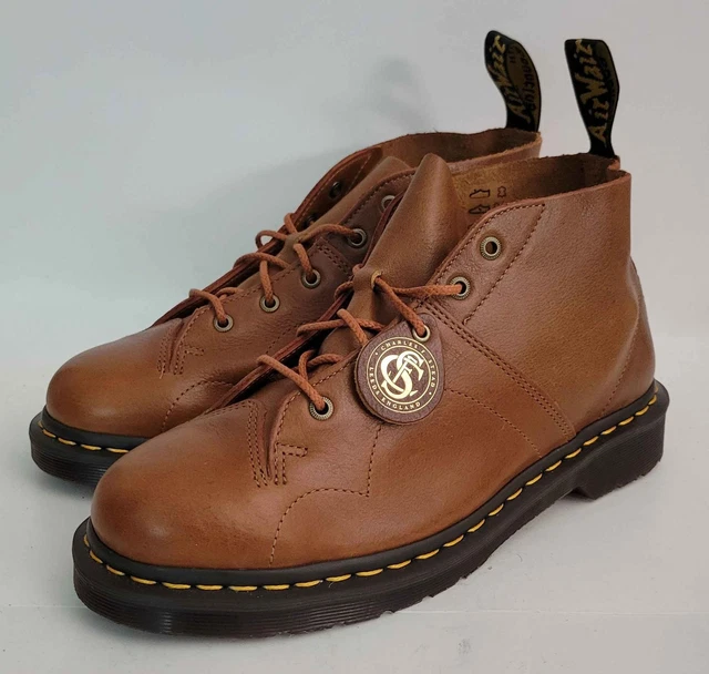 DR. DOC MARTENS Charles Stead Church Brown Leather Monkey Boots Men's ...