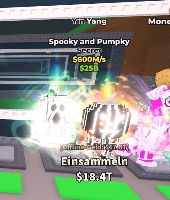 YIN YANG SPOOKY Pumpky 600M Steal a Brainrot Secret Selten Top Preis ...
