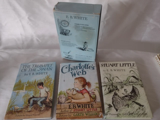 EB WHITE TREASURY Set of 3 Charlottes Web-Stuart Little-Trumpet of the ...