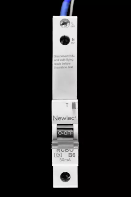 NEWLEC 6 AMP TYPE B 6kA 30mA RCBO NLRCB630BA £15.95 - PicClick UK NEWLEC 6 AMP TYPE B 6kA 30mA RCBO NLRCB630BA £15.95 - PicClick UK