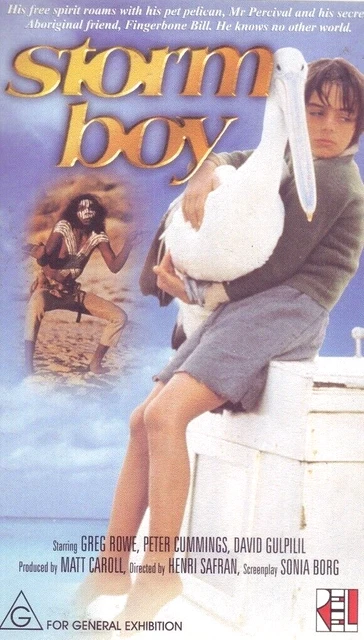 STORM BOY GREG Rowe David Gulpilil Classic Kids Family Movie Video Mint ...