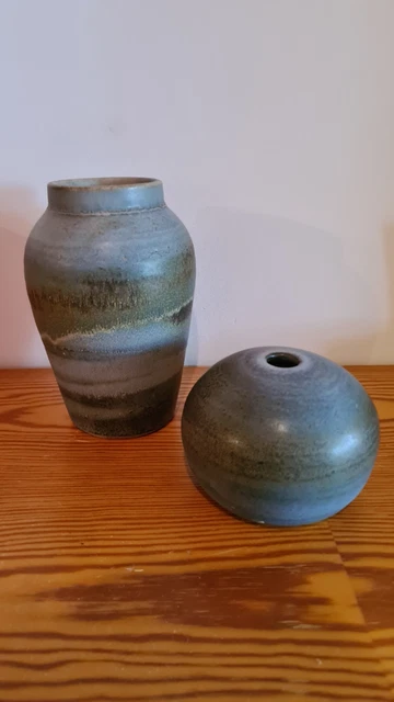 STUDIO KERAMIK VASE handgemalte wunderschöne Farben glanzvolle Glasur EUR 40,00 - PicClick DE