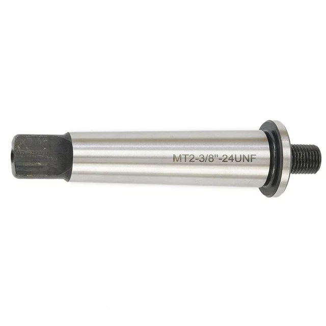 MT2 TO 3/8 24 Threaded Drill Chuck Arbor Adapter with Hardened ...