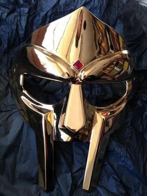 MF DOOM MASQUE Gladiateur Mad-Villain 18G Acier Laiton Visage Armor ...