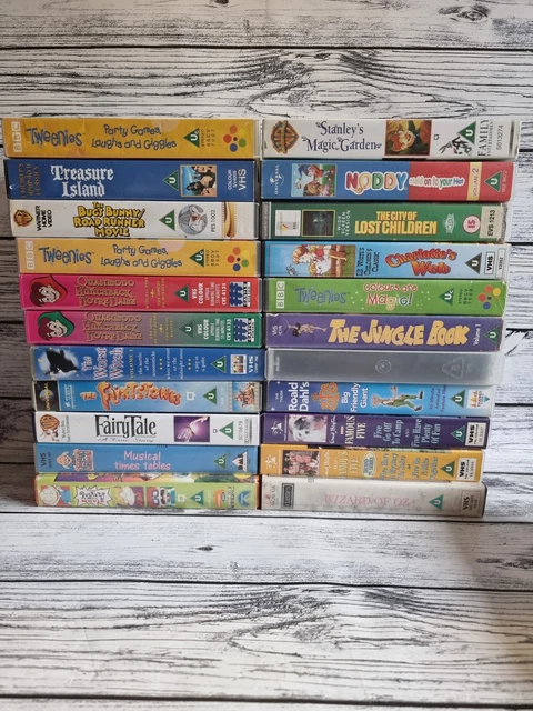 VINTAGE VHS KIDS Bundle X 22 Videos Tweenies Noddy Rugrats Famous Five ...