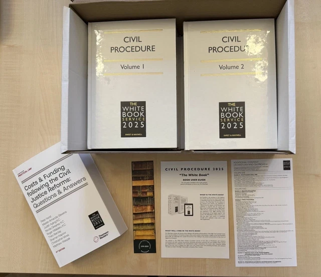 CIVIL PROCEDURE 2025 The White Book Service 2025 Volumes 1 and 2 and ...