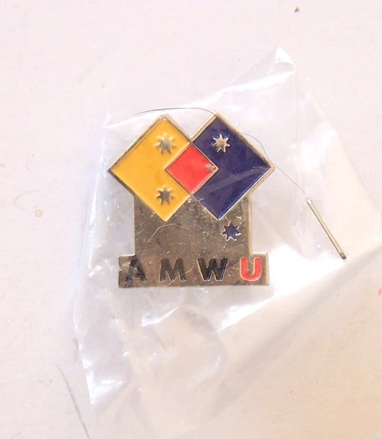 VINTAGE AUSTRALIAN MANUFACTURING Workers Union Amwu Member Lapel Pin ...